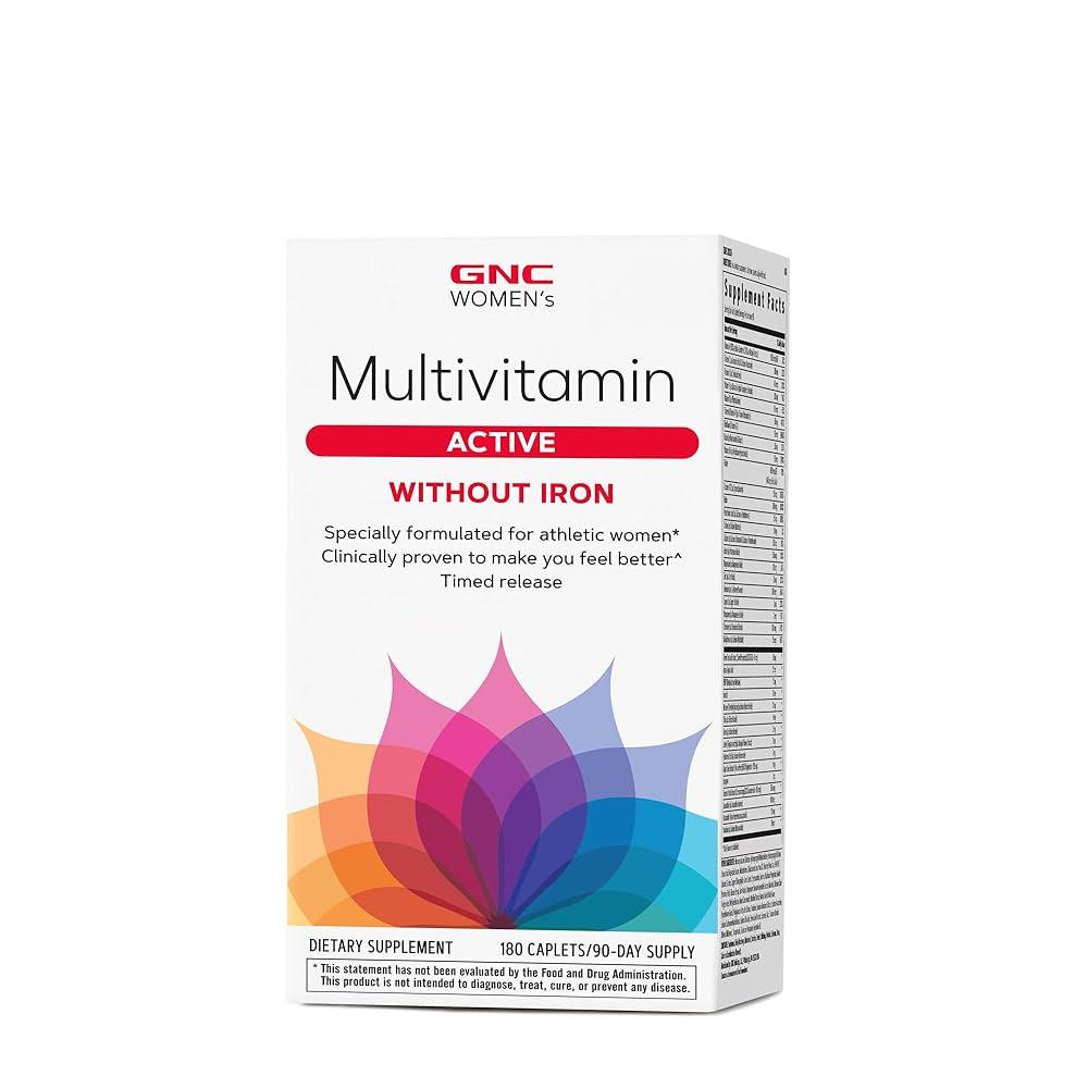 GNC Women's Multivitamin Active Without Iron Caplets