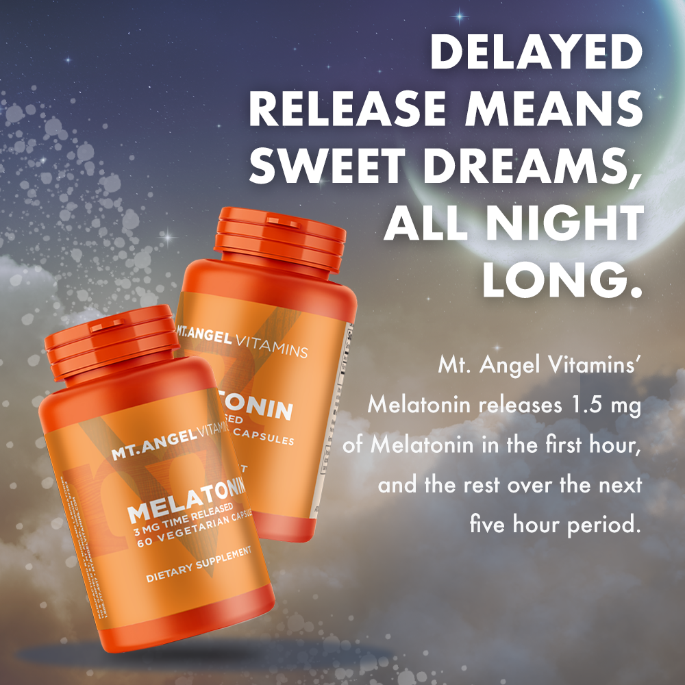 Mt Angel Vitamins Melatonin Timed Release 3mg Capsules in Pakistan